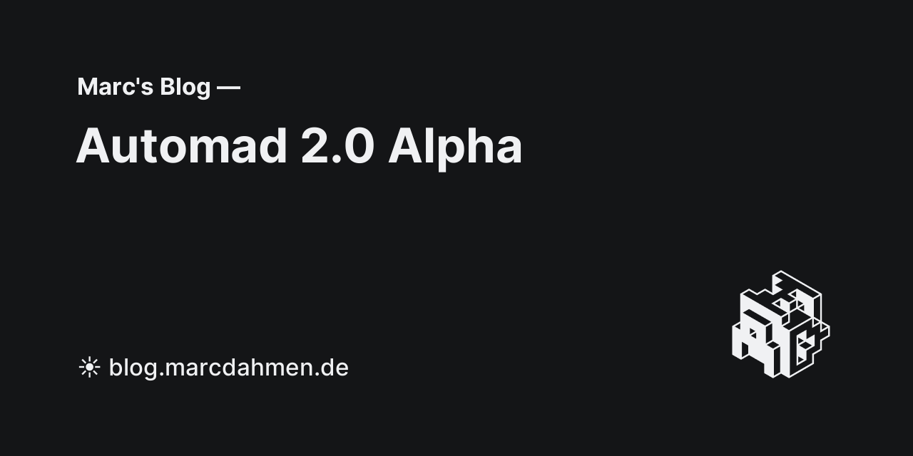 Automad 2.0 Alpha | Marc's Blog